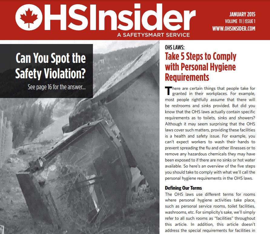 OHS Insider Newsletters – 2015 Year – OHS Insider